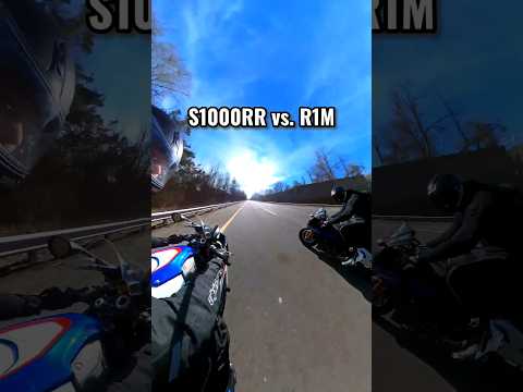 YAMAHA R1M vs. BMW S1000RR 🤔 #motorcycle #s1000rr #yamaha #r1m #explore #shorts