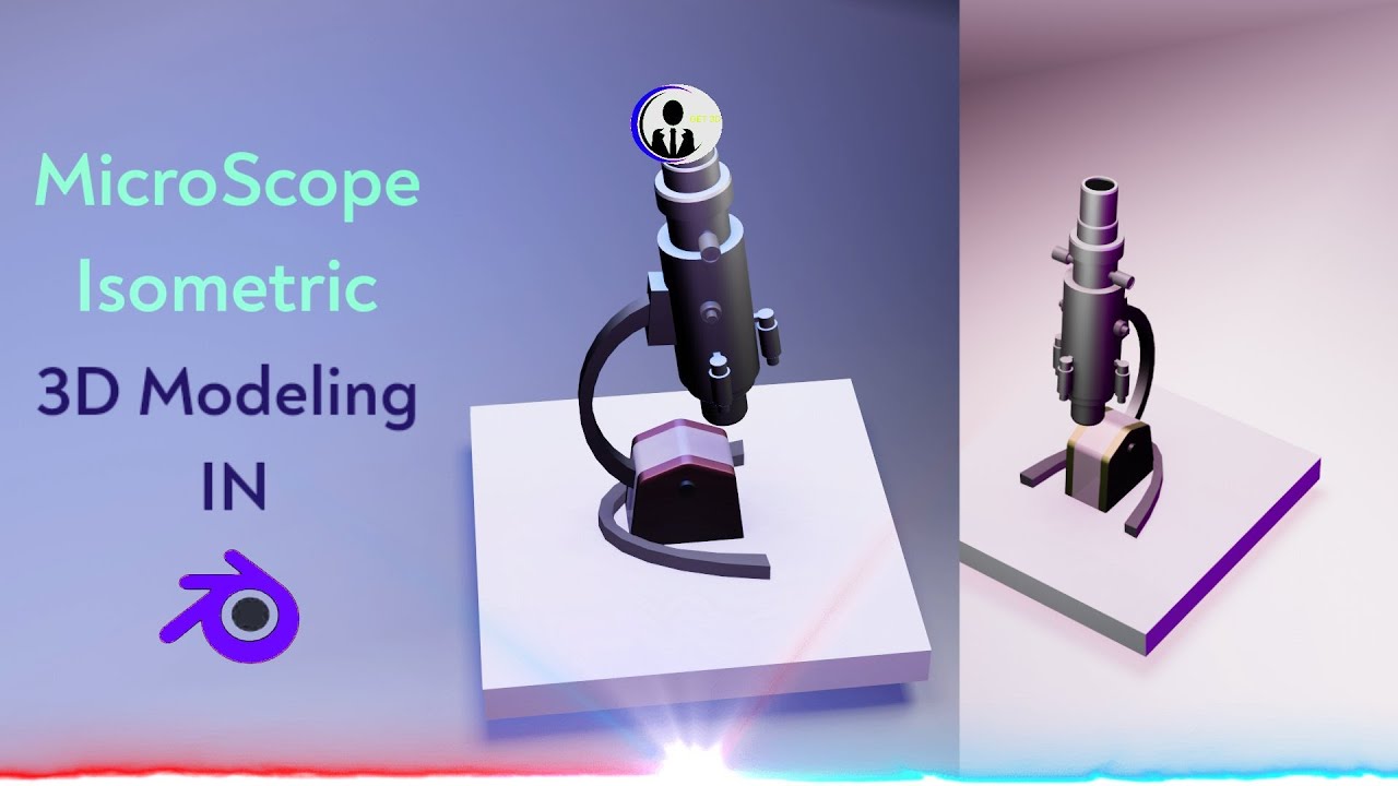 Scientific microscope 3d modeling | Blender 3.1 | Get 3D