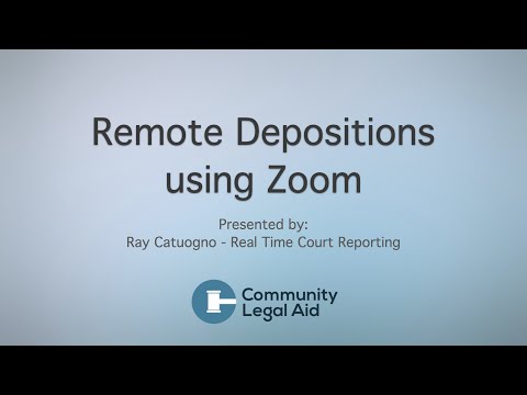 Remote Depositions with Zoom – CLA & CWJC