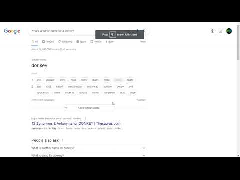don't google "what's another name for a donkey"