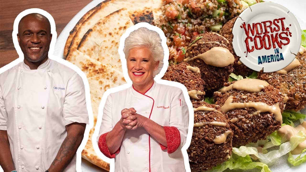 How To Make A Falafel With Anne And Cliff | Worst Cooks In America ...