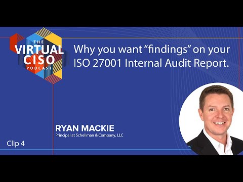 Why you want “findings” on your ISO 27001 Internal Audit Report