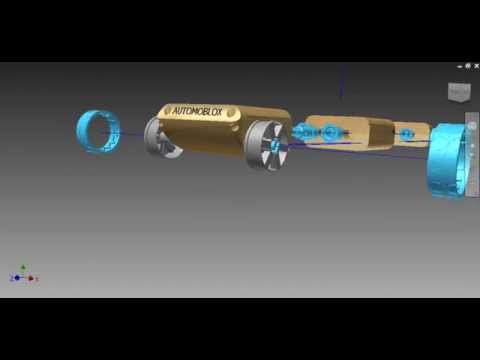 Automoblox M9 Sport-Van Exploded View Animation