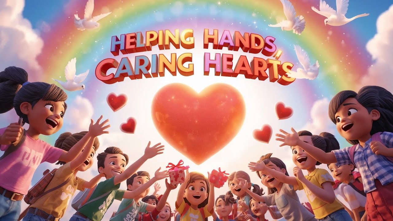 Helping Hands, Caring Hearts | Nursery Rhyme & Kids Song for World Humanitarian Day by ToonleyToon
