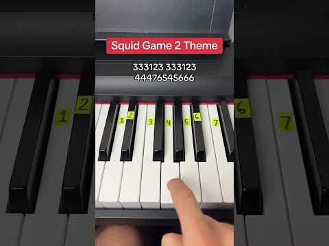 Squid Game 2 Theme Easy Piano Tutorial #easy #piano #tutorial