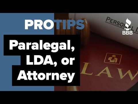 What is the Difference Between a Paralegal, A Legal Document Assistant and an Attorney