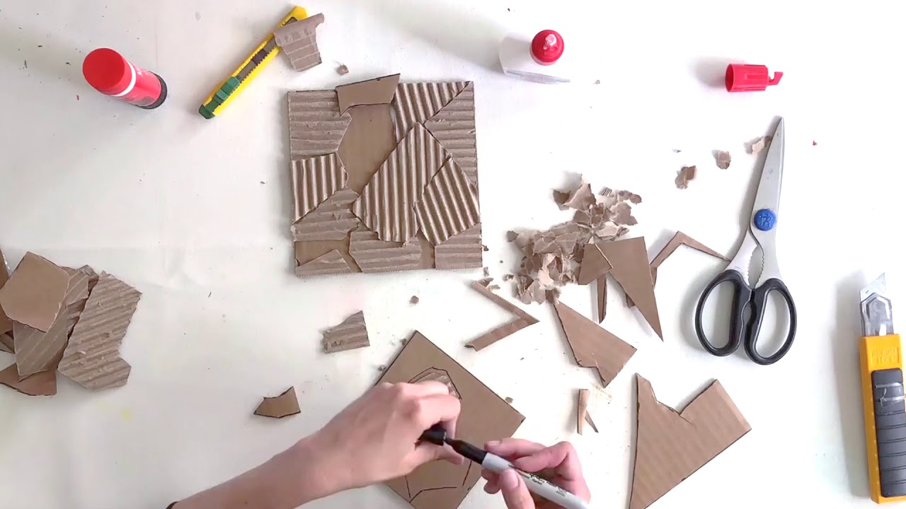 Let's Learn Cardboard Block Printing and Collagraph