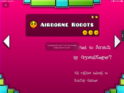 Airborne Robots Geometry Dash Meltdown (Hooda Math Version)