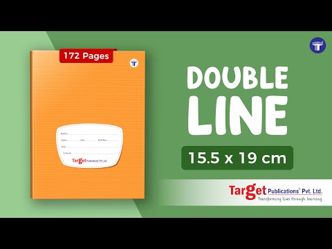 Target Publications Double Line Notebooks | 172 Ruled Pages | Small Two ...