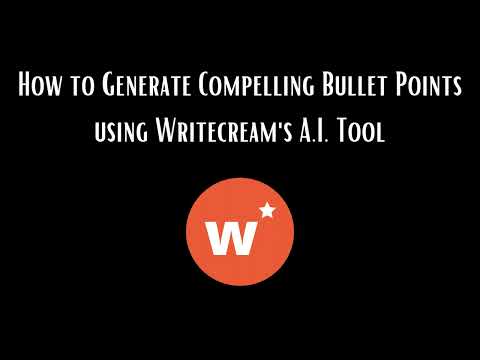 Bullet Point Generator - Use A.I to write persuasive bullet points for FREE