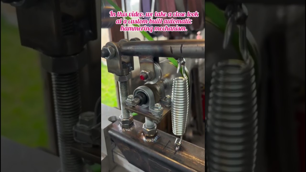 ​DIY Automatic Spring-Loaded Power Hammer | Mechanical Engineering Project