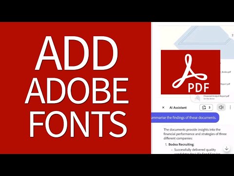 How to Add Adobe Fonts to Adobe Acrobat 2025?