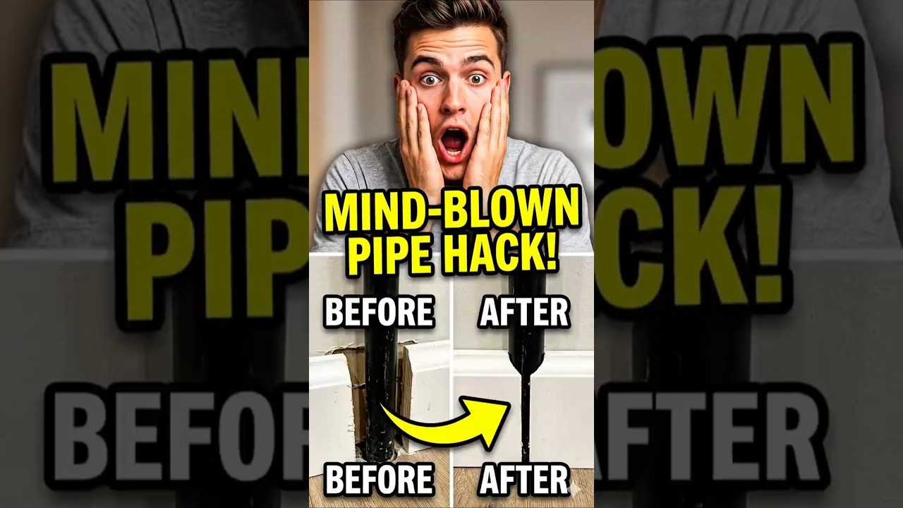 Genius Woodworking Hack: Perfect Pipe Fit! 🛠️ #woodworking