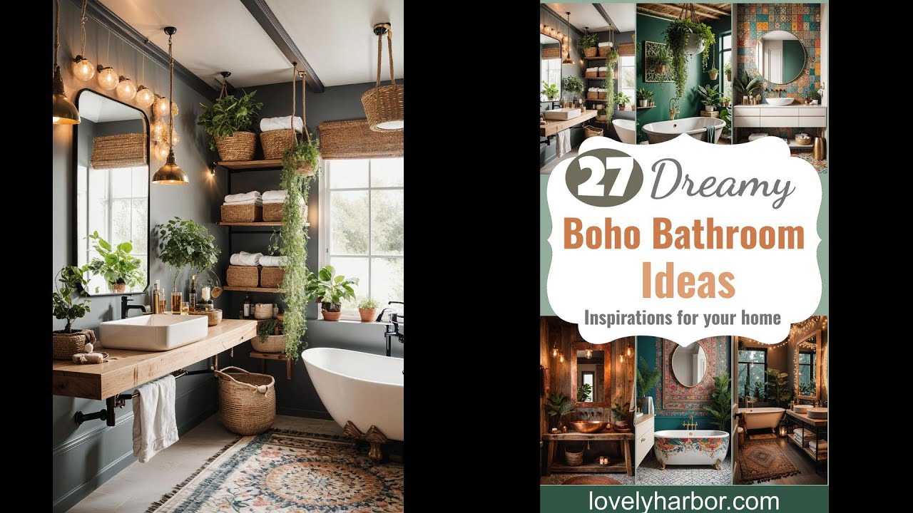 27 Dreamy Boho Bathroom Inspirations for Your Home Makeover
