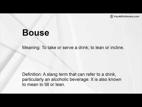 Bouse Meaning