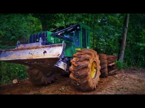John Deere 648H skidder
