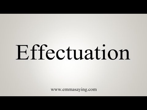 How To Say Effectuation