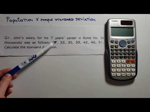 Population and sample standard deviation difference and how to calculate with Casio FX-115ES PLUS