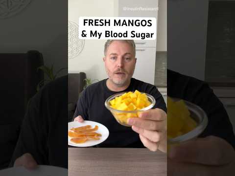 Fresh Mango and my blood sugar. #glucose #bloodsugar #insulinresistant1