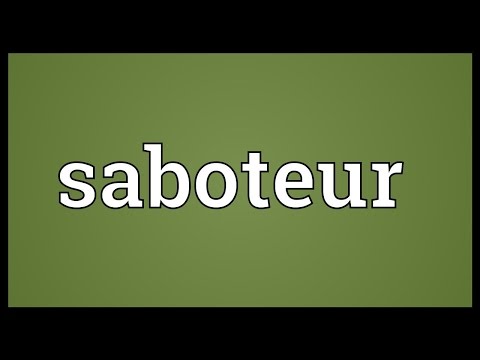 Saboteur Meaning