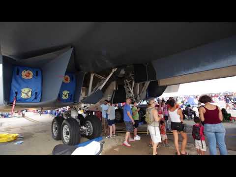 B-1 Lancer bomber walkaround at Joint Base Andrews Air Show 2017