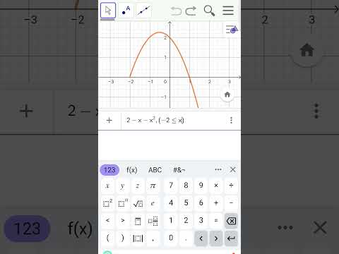 Find a maximum point in the function f(x)=2-x-x² on the interval [-2,1].