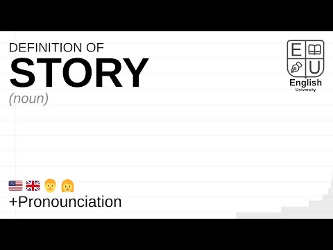 STORY meaning, definition & pronunciation | What is STORY? | How to say STORY