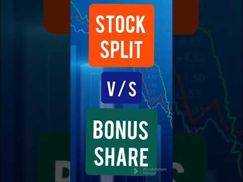 difference between stock split and Bonus share #split #bonusshare #stockmarket #invest #invest #nse