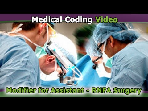 CPT Coding Modifiers for Assistant RNFA Surgery