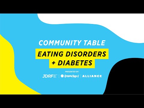 Gemeenschapstabel: Eetstoornissen + Diabetes