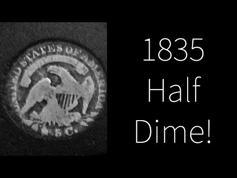 1835 Capped Bust Half Dime!!! Large Date / Small 5 Cents Variety! Rare & Valuable Coins