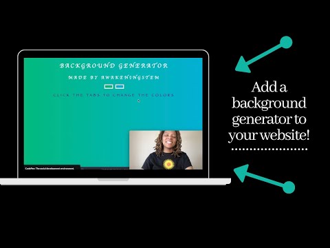 Create a Linear Gradient Background Generator using HTML/CSS/JavaScript (Beginner Web Developer)