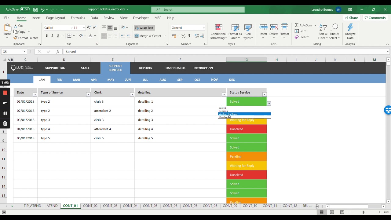 Support Ticket Control Demo Video
