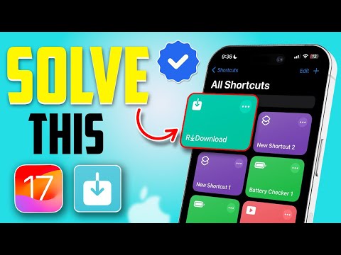 Solve iPhone iOS 17 R Download Shortcut Not Working | R Download Shortcut Issue