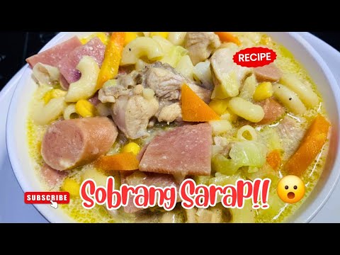 💯"Sopas Overload: Creamy, Hearty, Comforting!" PINOY SOPAS | FILIPINO CHICKEN MACARONI SOUP RECIPE