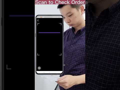 Check order details by scanning shipping labels with your phone #shorts