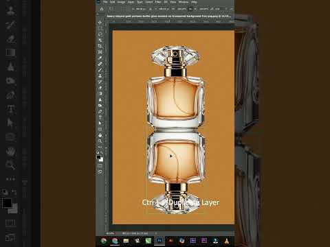 Adobe Photoshop 2025 Tutorial - drop shadow Photoshop for perfume - design articles #shorts