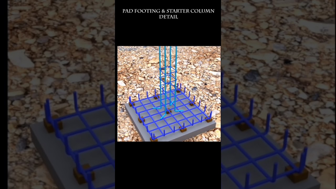 Column Base/Pad footing & Starter Column.
