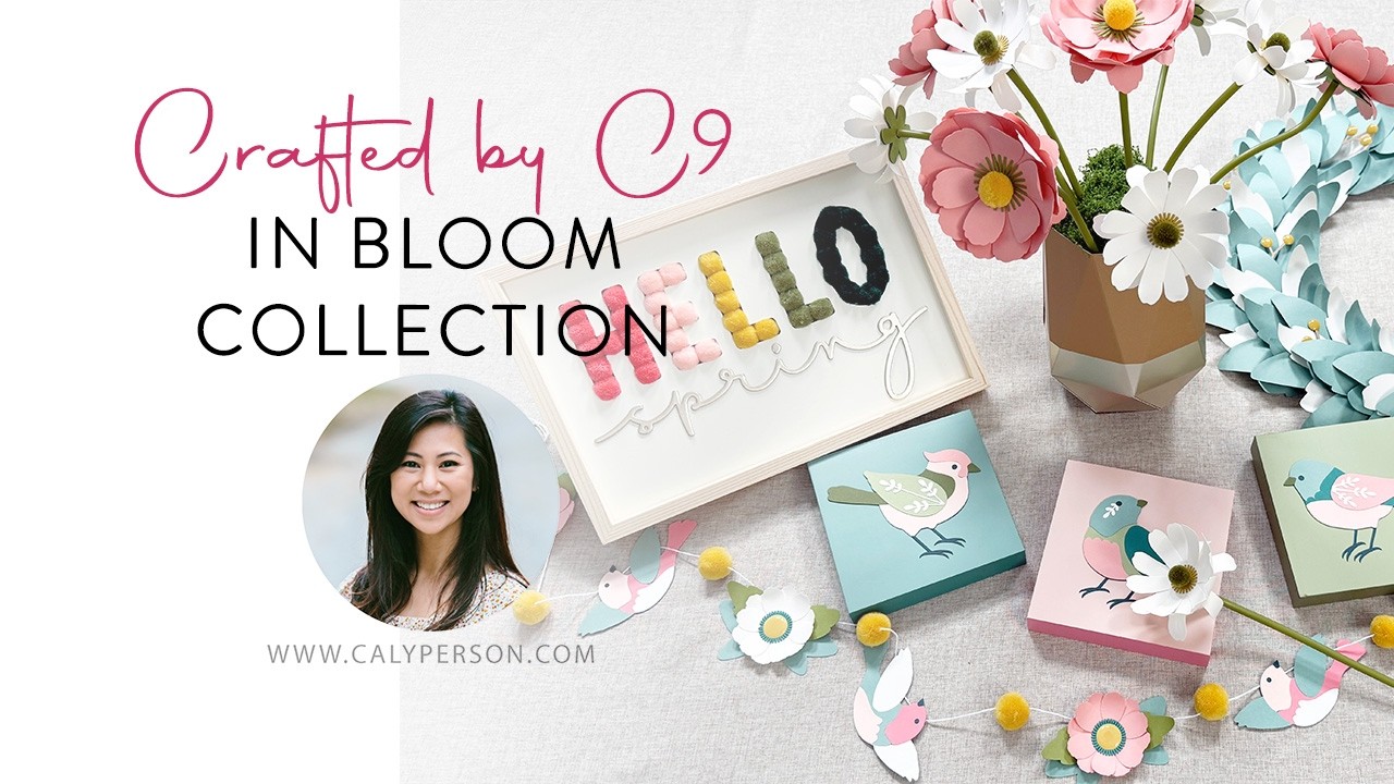 Create with Me Using the Crafted by C9 In Bloom Collection!