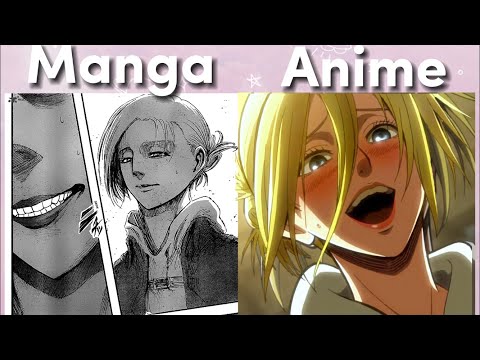AOT MANGA / ANIME DIFFERENCES in 1 MINUTE