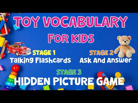 Toy Vocabulary | Ask And Answer | Hidden picture Game | 4K