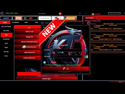 King Soft Tool Version Alpha V5.3 – 2025 New Update Free Remove FRP, Factory Reset, Disable Knox