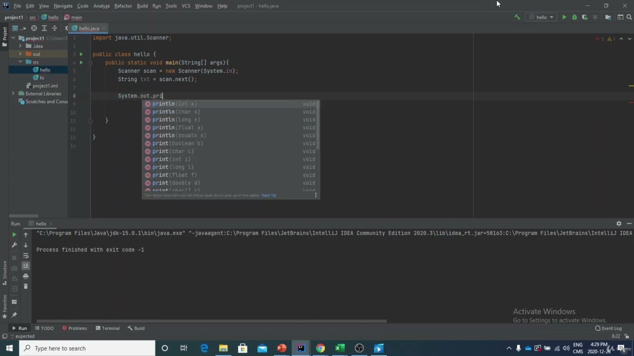 9. Scanner method, numbers and boolean in Java