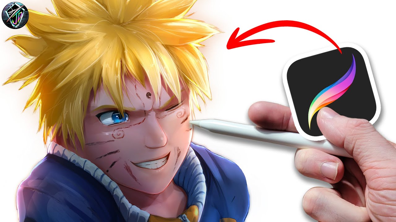 Drawing Naruto Fan Art | Procreate SpeedPaint Tutorial Digital Painting Process