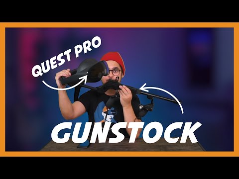 VR gunstock for Meta Quest Pro