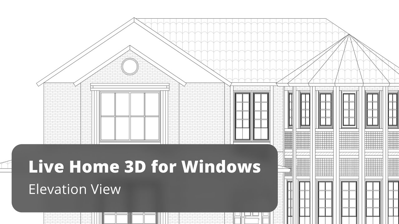 Elevation View -  Live Home 3D Pro for Windows Tutorials