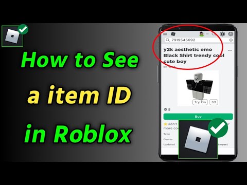 How to See a item ID in Roblox Mobile | Find item ID for Any Clothes,Shirts,T-shirts,Hairs on Roblox