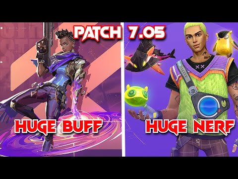 VALORANT PATCH 7 05 HUGE BUFF AND NURFS (ASTRA&GEKKO)