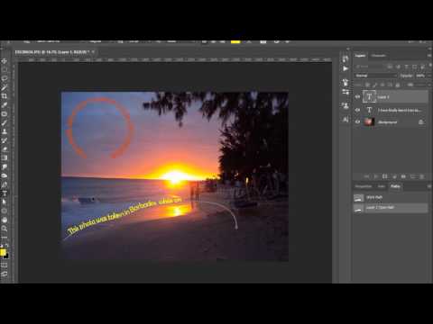 Photoshop Tutorial | How to type on a path