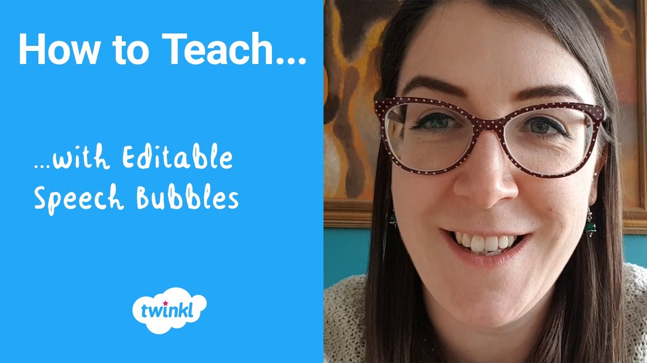 How to Teach... with Editable Speech Bubbles